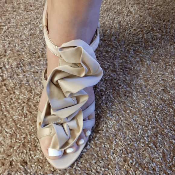Unlisted | Shoes | Never Worn Womens Unlisted Tanbeige Open Toe High ...